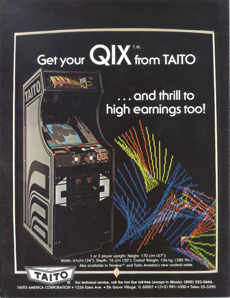 Taito Qix (1981) – 7s Pinballorama